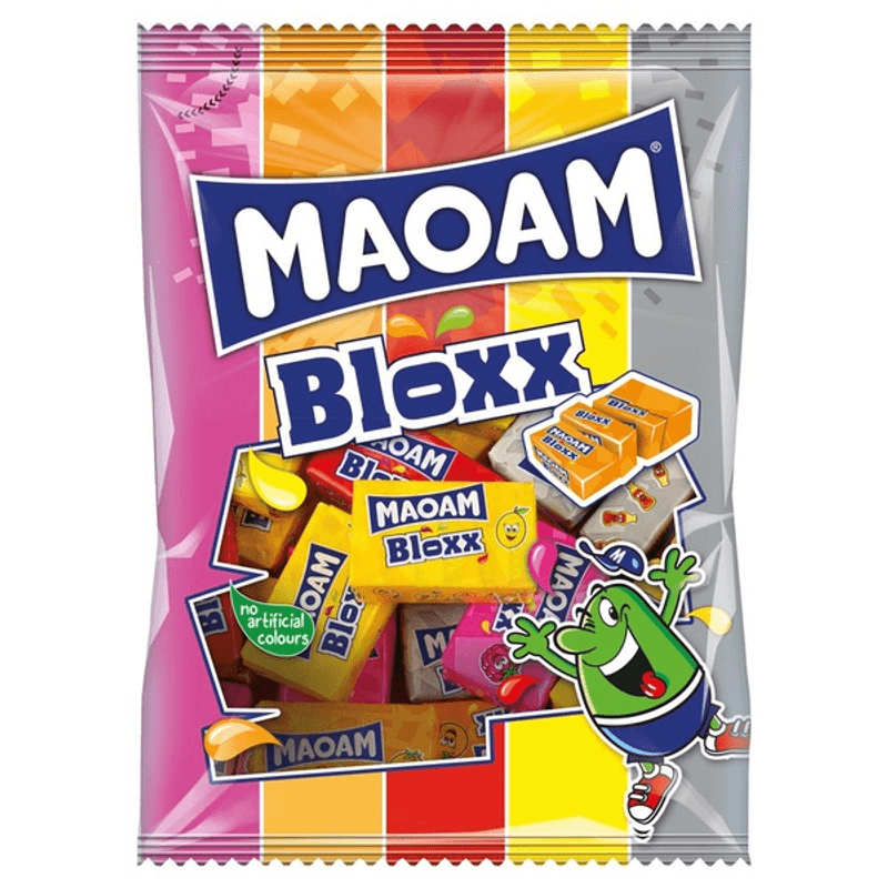 Maoam Bloxx 220g | Myk fruktkola | Individuelt innpakket godteri ...